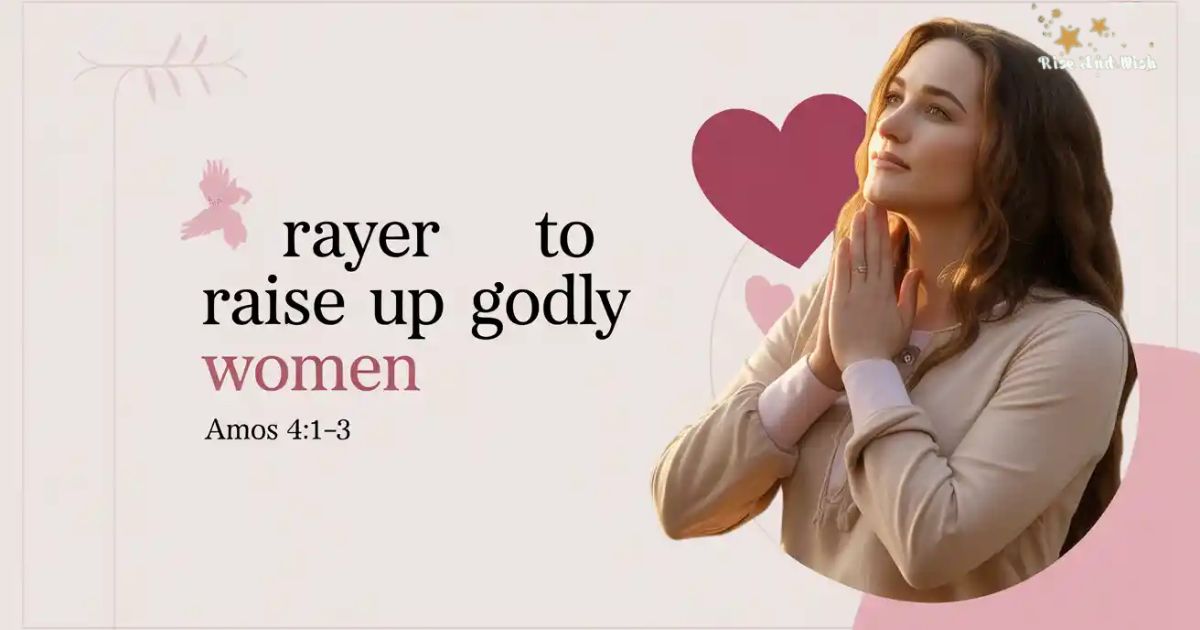 A Prayer to Raise Up Godly Women